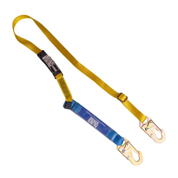 Lanyard 6 ft. Shock Absorber, Small Hooks, Single Leg. – Palmer Safety