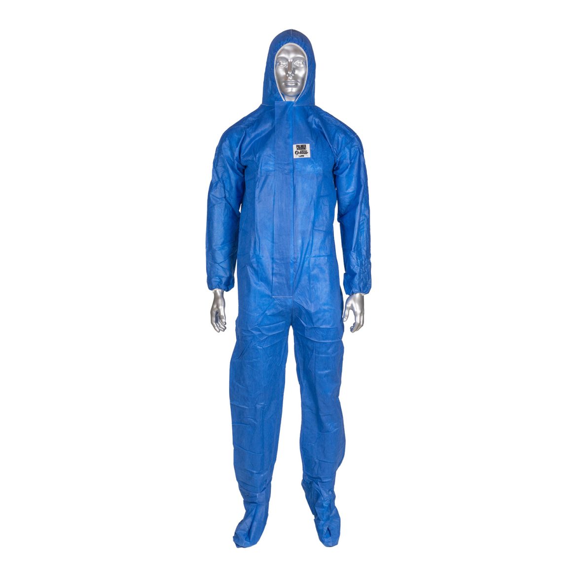 FR Blue Disposable Coveralls with Hood and Booties – Palmer Safety